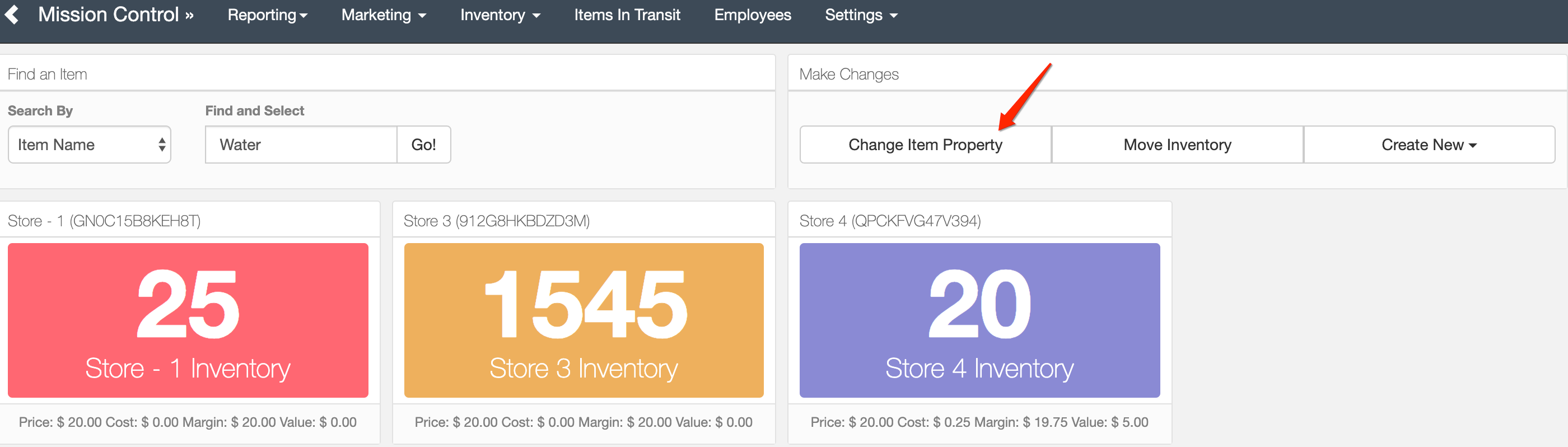 How do I view an item's labels from the Inventory Dashboard? – Abreeze